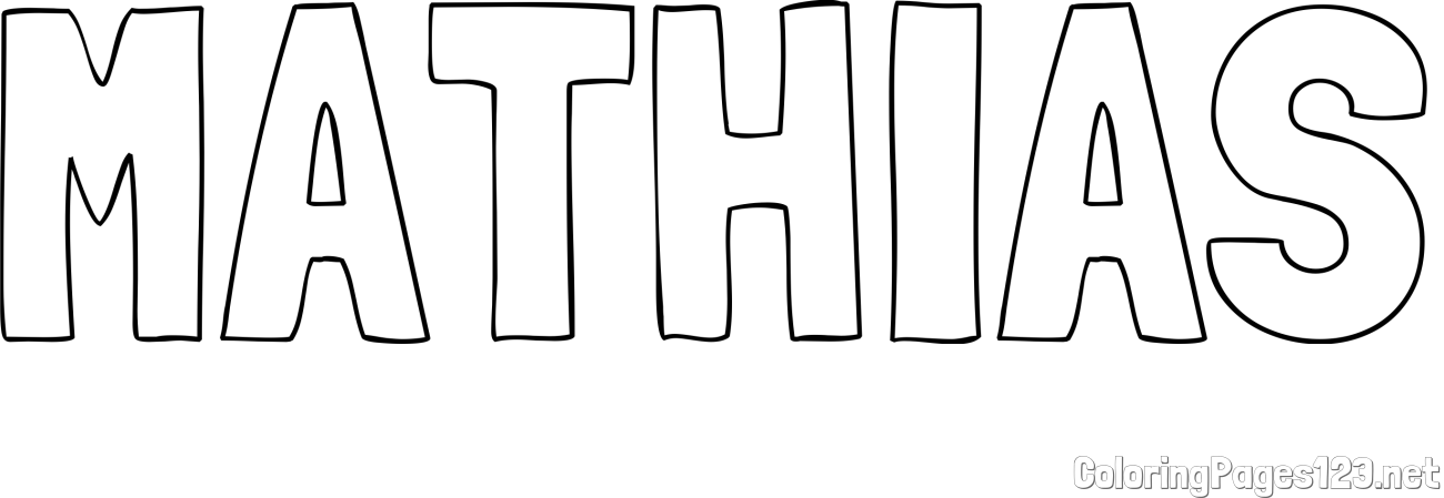 MATHIAS Coloring Page
