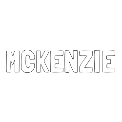 MCKENZIE Coloring Page