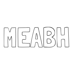 MEABH Coloring Page