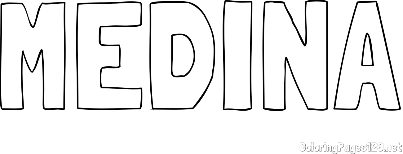 MEDINA Coloring Page