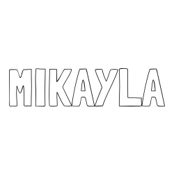 MIKAYLA Coloring Page