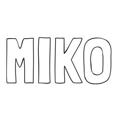 MIKO Coloring Page