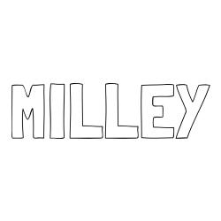 MILLEY Coloring Page