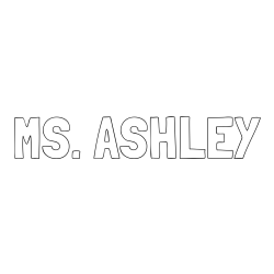 MS. ASHLEY Coloring Page