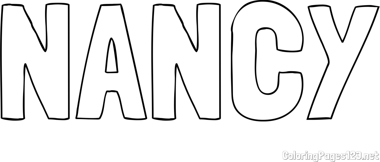 NANCY Coloring Page