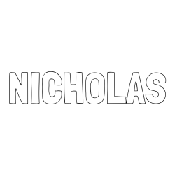 NICHOLAS Coloring Page