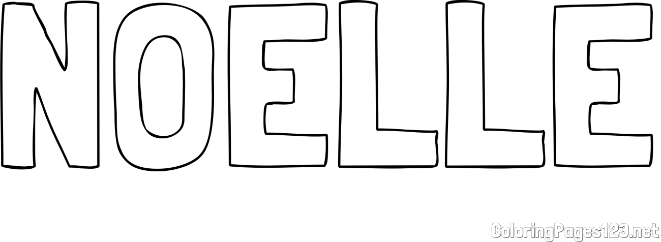 NOELLE Coloring Page