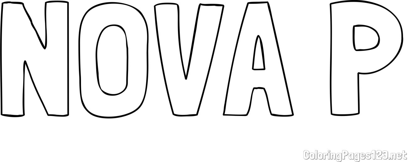 NOVA P Coloring Page