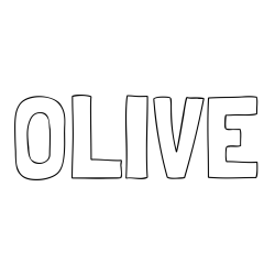 OLIVE Coloring Page