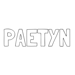 PAETYN Coloring Page