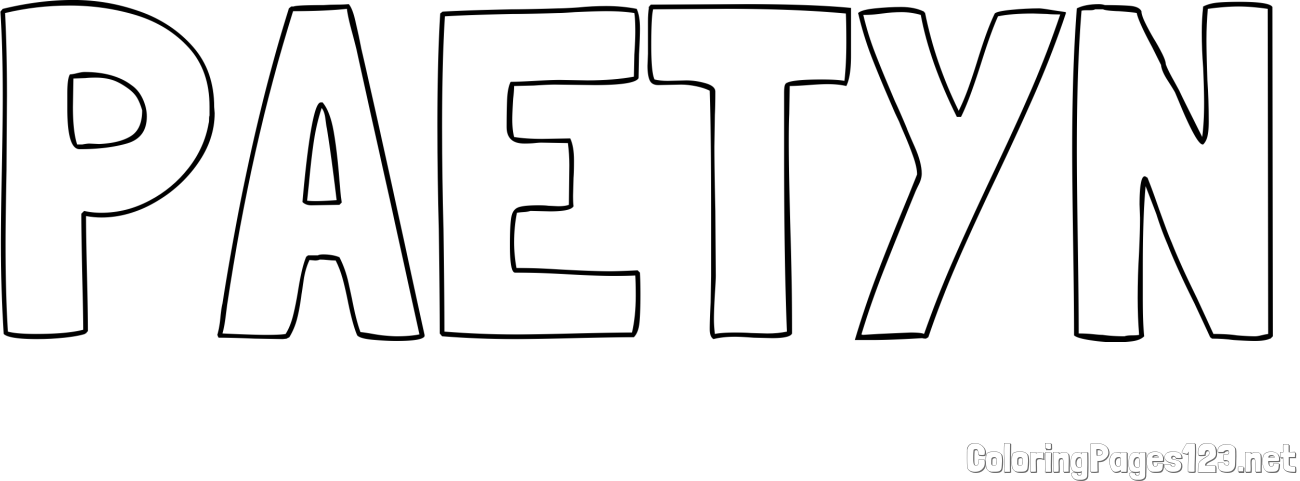 PAETYN Coloring Page