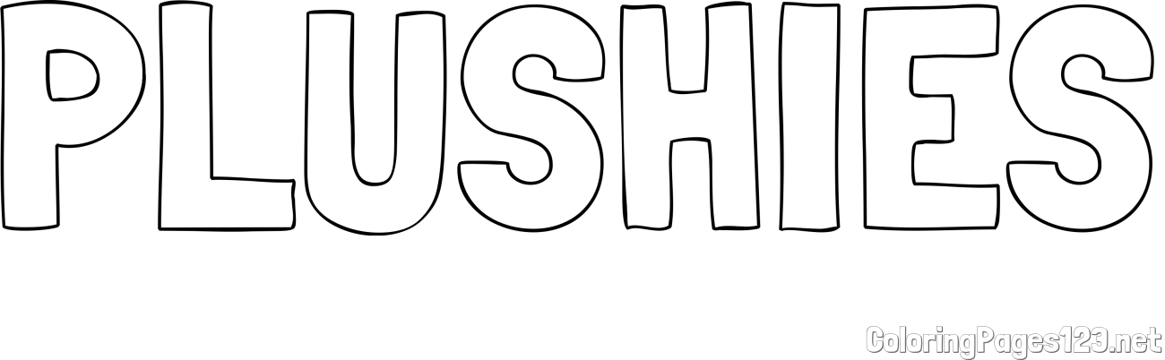 PLUSHIES Coloring Page