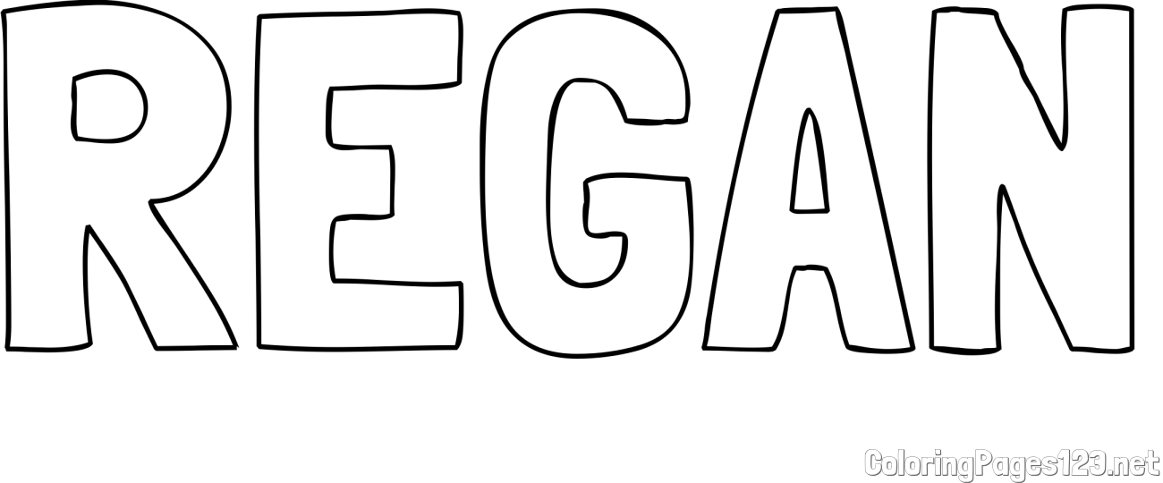 REGAN Coloring Page