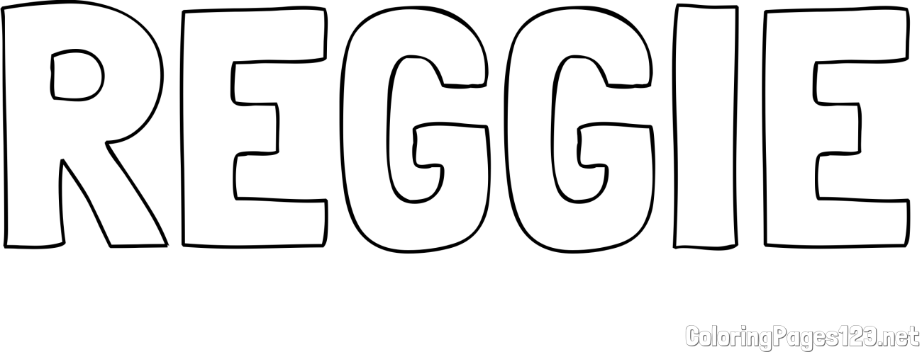 REGGIE Coloring Page
