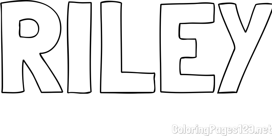 RILEY Coloring Page