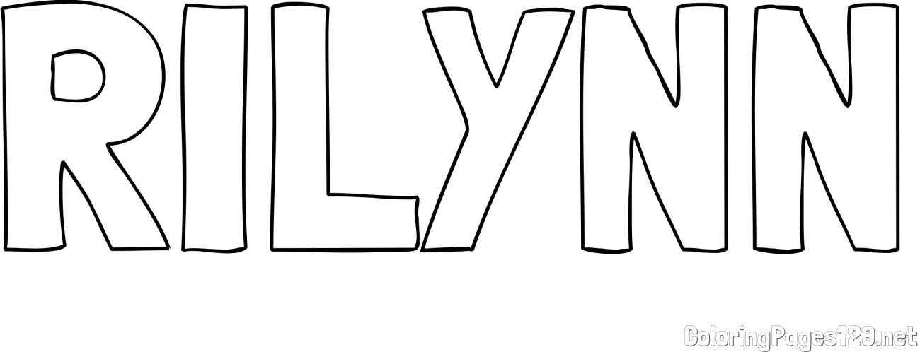 RILYNN Coloring Page