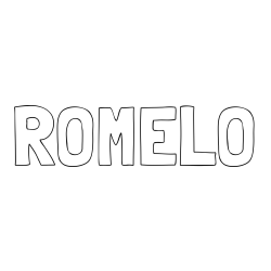 ROMELO Coloring Page