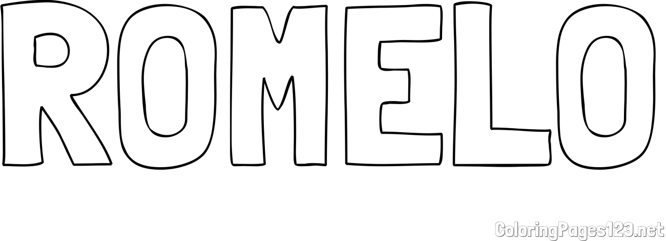 ROMELO Coloring Page