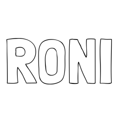 RONI Coloring Page