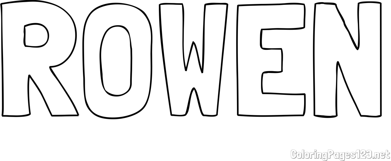 ROWEN Coloring Page