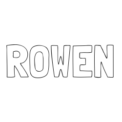 ROWEN Coloring Page