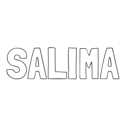 SALIMA Coloring Page