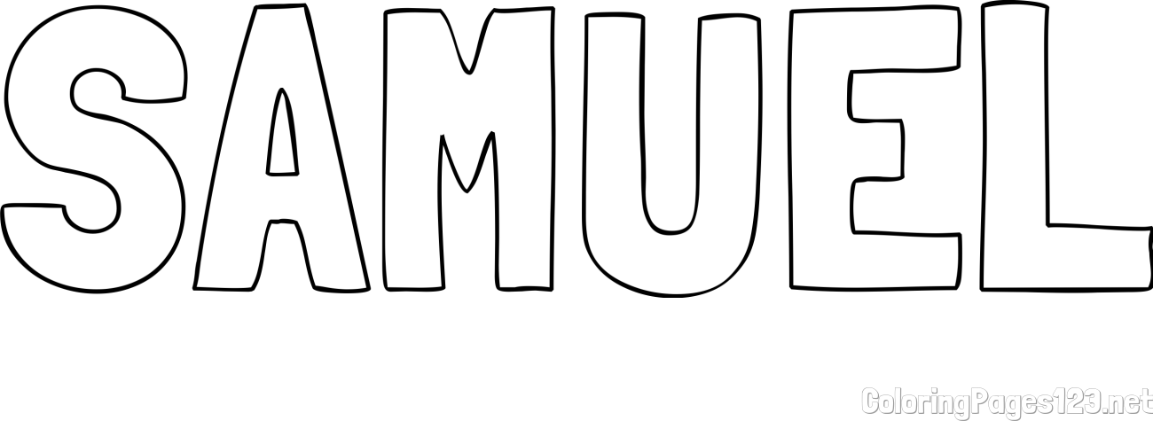 SAMUEL Coloring Page