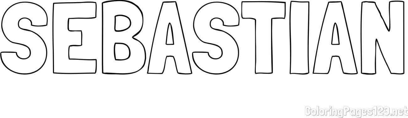 SEBASTIAN Coloring Page