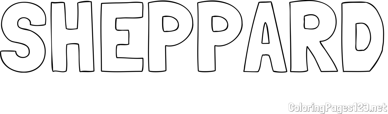 SHEPPARD Coloring Page