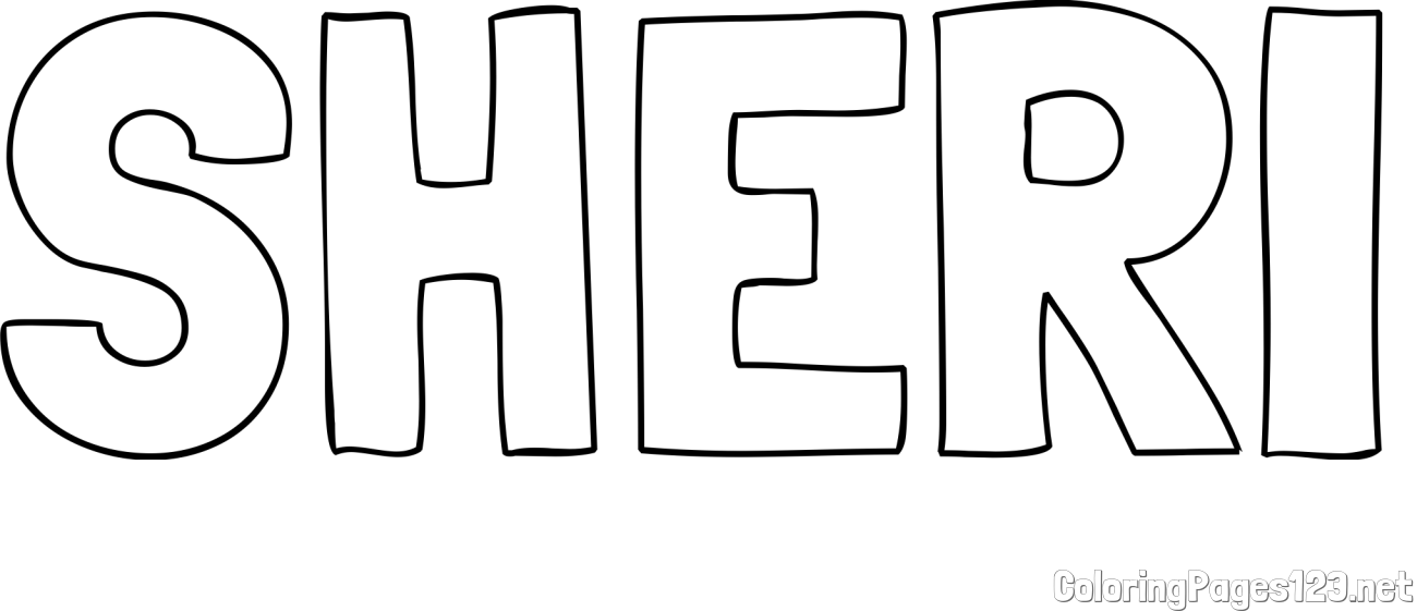 SHERI Coloring Page