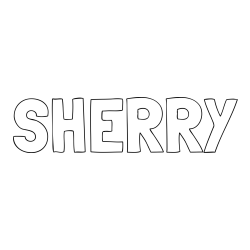 SHERRY Coloring Page