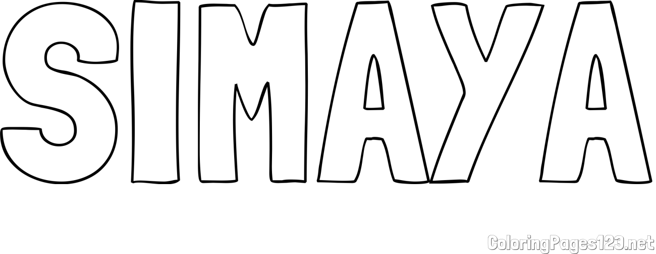 SIMAYA Coloring Page