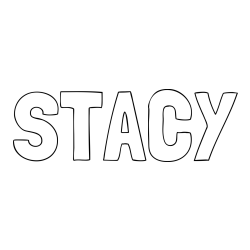 STACY Coloring Page