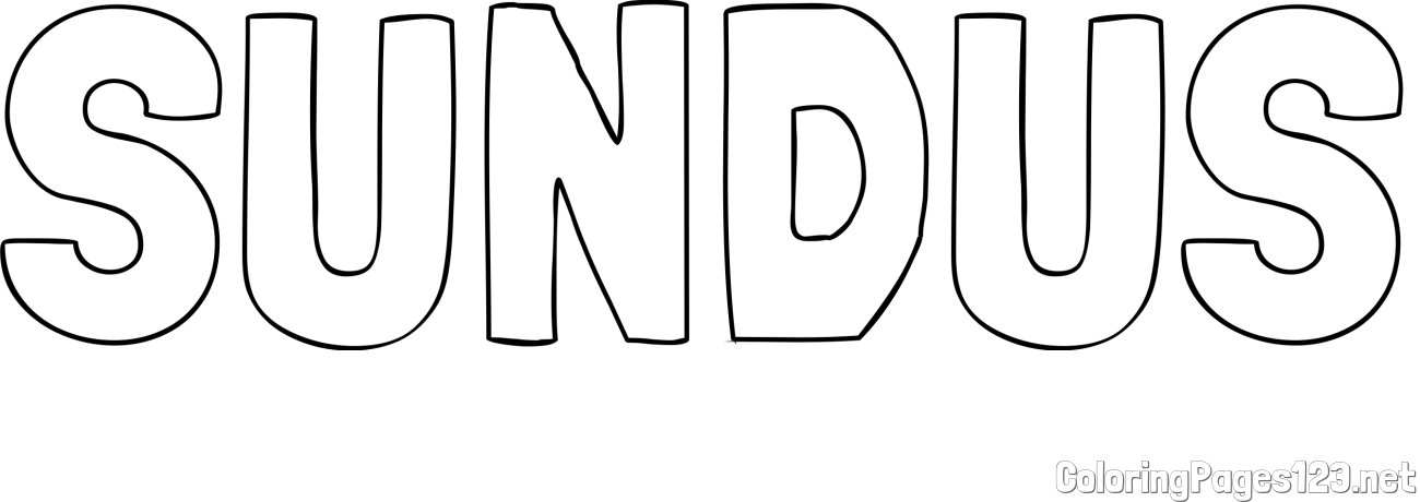 SUNDUS Coloring Page