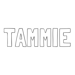TAMMIE Coloring Page
