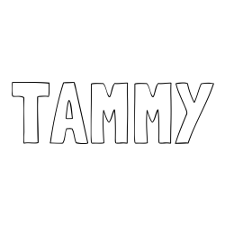 TAMMY Coloring Page