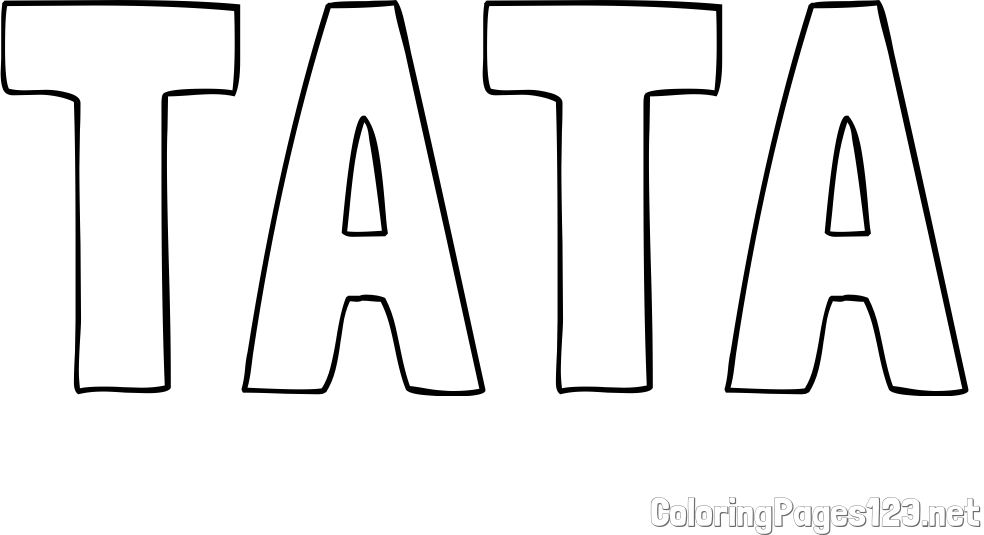 TATA Coloring Page