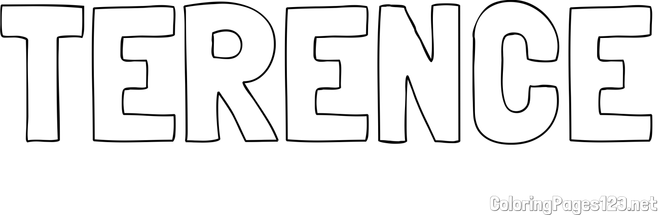 TERENCE Coloring Page