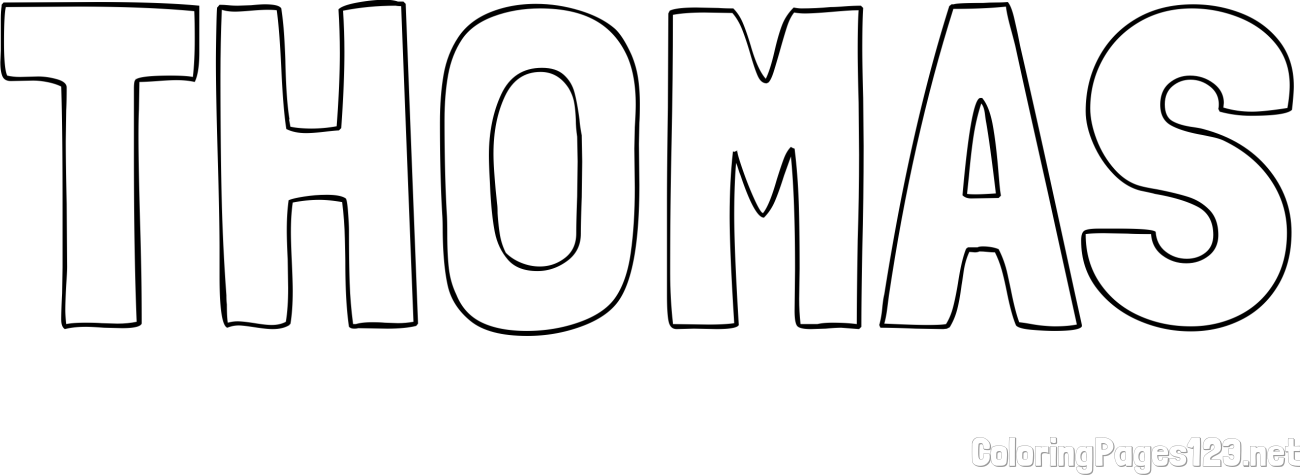 THOMAS Coloring Page