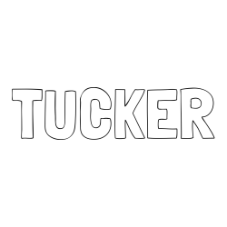 TUCKER Coloring Page and Christmas Tree with Star Coloring Page