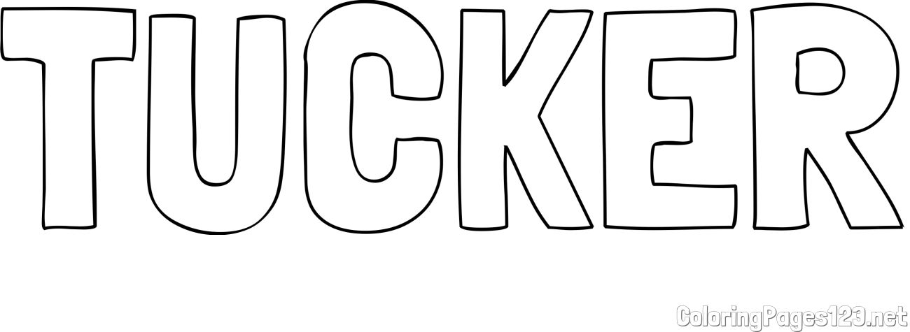 TUCKER Coloring Page