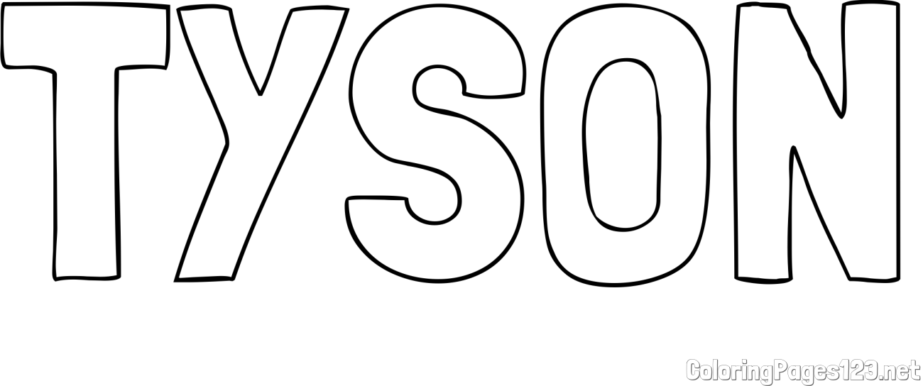 TYSON Coloring Page