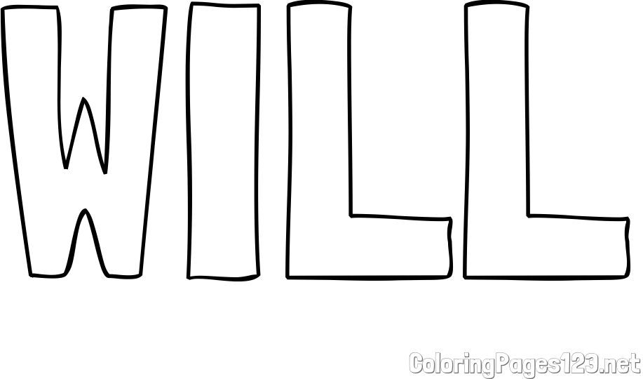 WILL Coloring Page