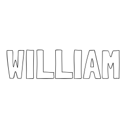 WILLIAM Coloring Page