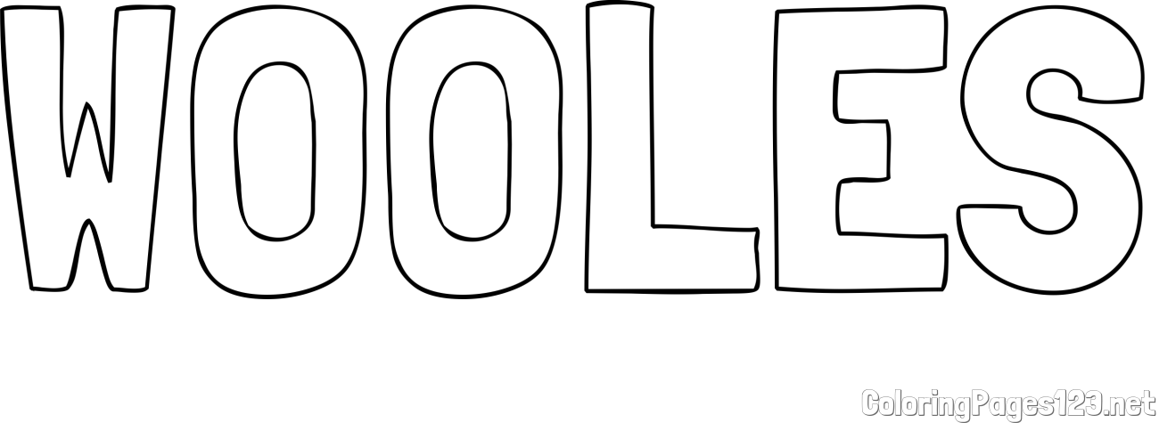 Color online: WOOLES Coloring Page - Free & Printable