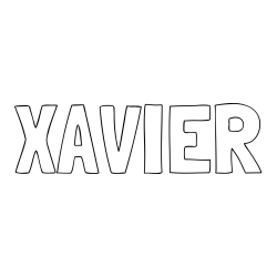 XAVIER Coloring Page
