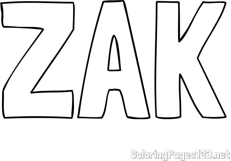 Zak Zingzillas Colouring Pages Sketch Coloring Page