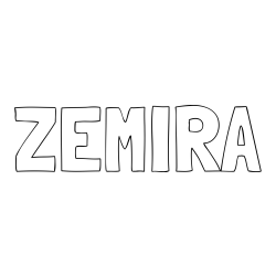 ZEMIRA Coloring Page